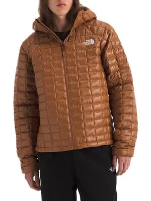 The North Face Thermoball Quilted Hooded Jacket - Burnt Umber