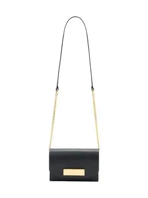 ALLSAINTS Etta Leather Clutch - Black