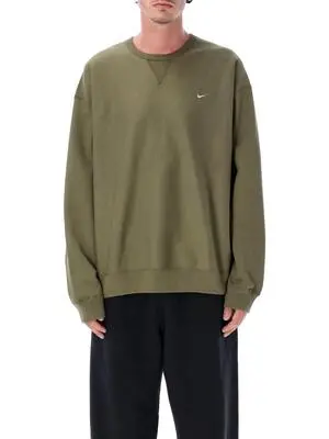 Nike Solo Swoosh Fleece Sweatshirt - Medium Olive