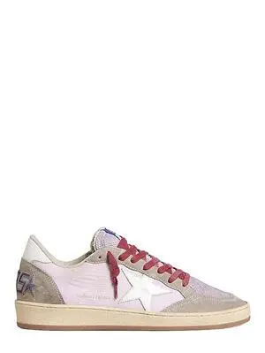 GOLDEN GOOSE Ball Star Embellished Sneakers - Pink/violet