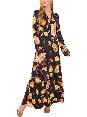 Ted Baker London Taria Polo Long Sleeve Maxi Dress - Baritone Blue