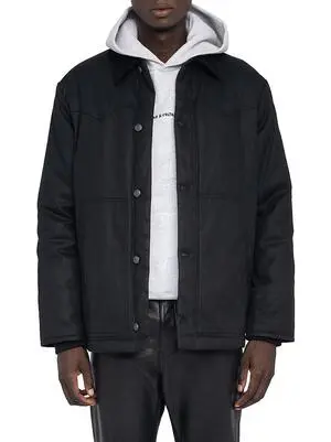 Zadig&Voltaire Boye Coated Cotton Jacket - Dark Grey