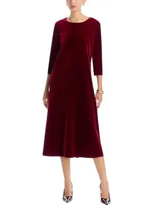 Caroline Rose A-line Dress - Deep Red