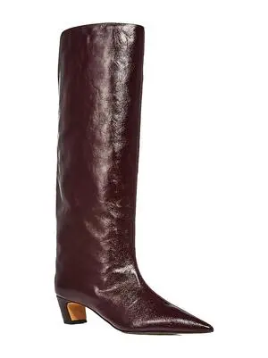 Aqua Blaze Boots Burgundy Leather