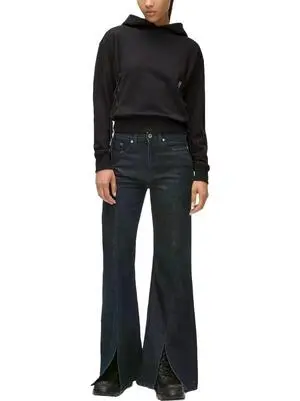 Karl Lagerfeld High-rise Slit Jeans - Blue