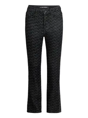 Karl Lagerfeld Straight Leg Denim Pants - Grey