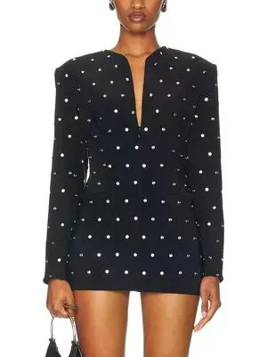 NORMA KAMALI Studded Fitted Jacket