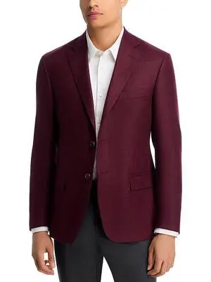 Bloomingdale'S Wool And Cashmere Sport Coat Burgundy
