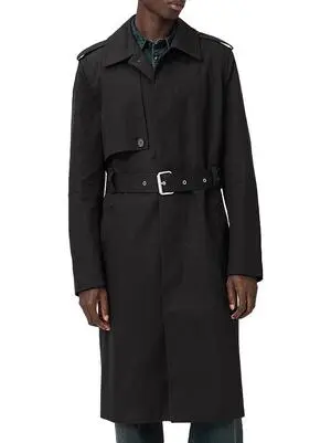 ALLSAINTS Bastille Trench Coat - Black