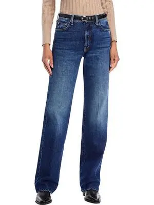 MOTHER The Rambler Zip Heel Jeans - Unplugged
