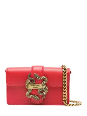Just Cavalli Small Snake-buckle Crossbody Bag - Red