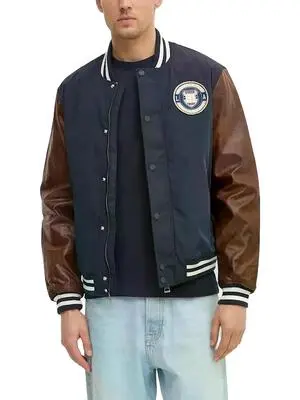 GUESS Twill Patch Bomber Jacket