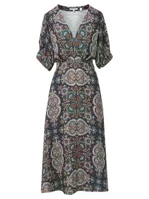 Veronica Beard Paisley-print Wrap Dress - Blue