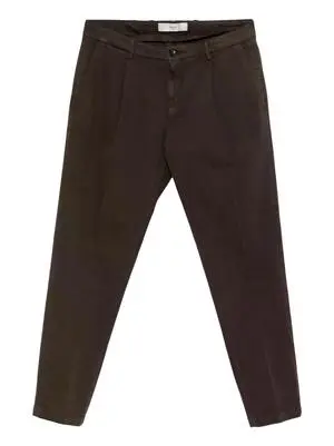 BRIGLIA 1949 Pleated-front Trousers - Brown