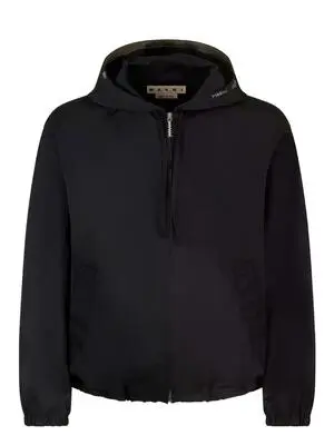 Marni Hooded Zip-up Jacket - Black