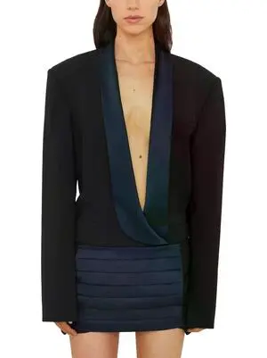 Christopher Esber Wool Tuxedo Blazer - Black
