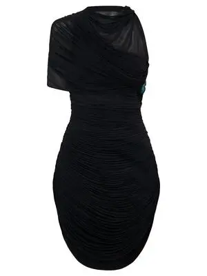 Christopher Esber Asymmetric Mini Dress - Black
