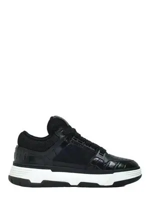 Amiri Ma-1 Crocodile-effect Sneakers - Black