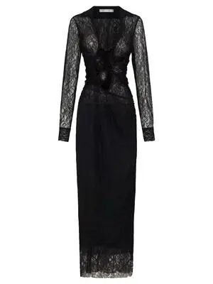 Christopher Esber Lace Venus Maxi Dress - Black