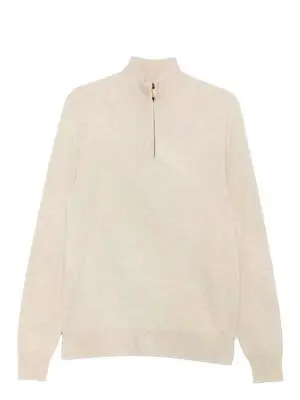 Eric Bompard Zip-fastening Sweater - Neutrals
