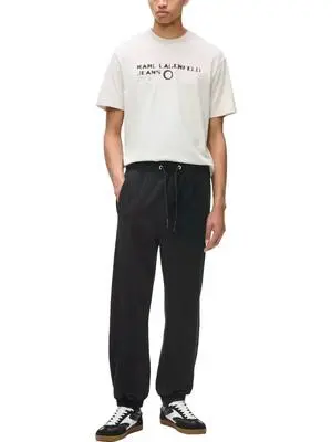 Karl Lagerfeld Logo-patch Track Pants - Black
