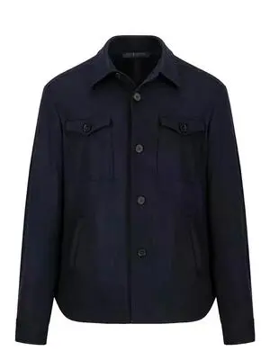 Harris Wharf London Button-fastening Shirt Jacket - Blue