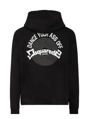 Dsquared2 Graphic-print Hoodie - Black