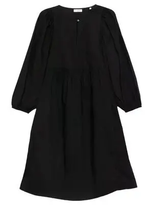 Marc O'polo Puff-sleeve Midi Dress - Black