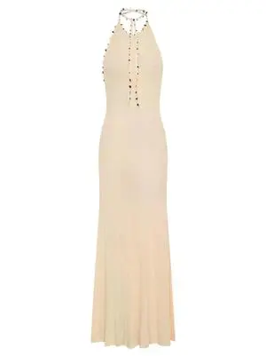Christopher Esber Halterneck Maxi Dress - Neutrals