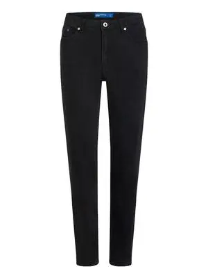 Karl Lagerfeld Cotton Mom Jeans - Black