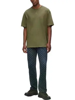 Karl Lagerfeld Logo-print Pique T-shirt - Green