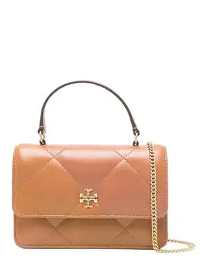 Tory Burch Mini Kira Diamond-quilted Tote - Brown