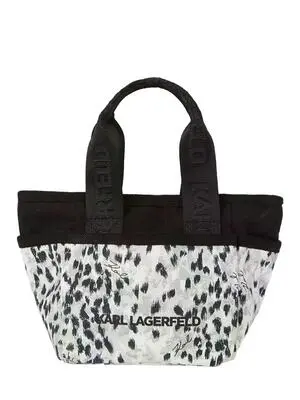 Karl Lagerfeld K/essential Multipocket Shopper Tote - Black