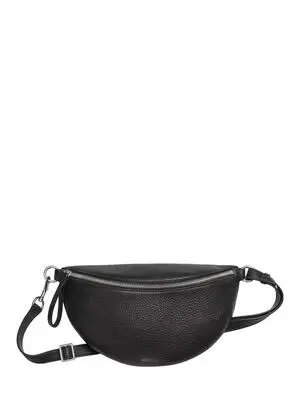 Shinola Crescent Zipped Shoulder Bag - Black