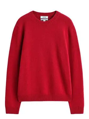 Cos Cashmere Crew-neck Sweater - Red