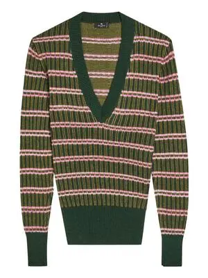 Etro Striped Knit Jumper - Brown