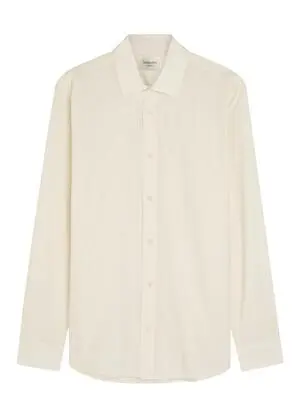 Saint Laurent Pinstriped Cotton Shirt - White