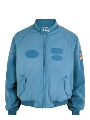 CHERRY LOS ANGELES Championship Embroidered Cotton Jacket - Blue