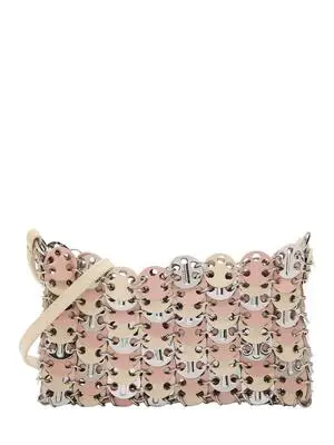 Rabanne Disc Two-tone Cross-body Bag - Pink