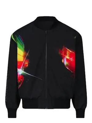 PLEASURES Daft Club Reversible Bomber Jacket - Black