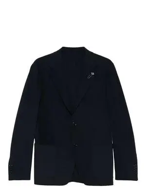 LARDINI Patch-pocket Jacket - Blue