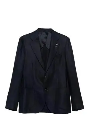 LARDINI Panama-textured Blazer