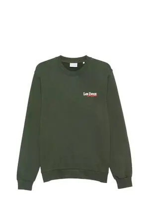 LES DEUX Racing Crew-neck Sweatshirt - Green