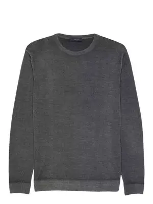 DANIELE FIESOLI Crew-neck Merino Wool Sweater - Grey