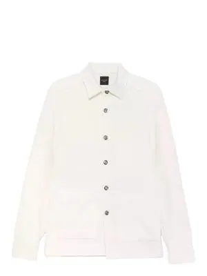 XACUS Buttoned-up Patch-pocket Shirt - Neutrals