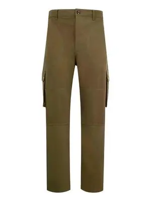 Loewe Cargo-pocket Cotton Trousers - Green
