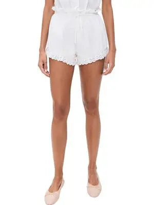 Posse Ezra Eyelet Shorts - Vintage White