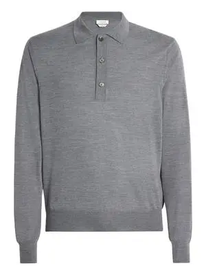 Jacob Cohen Cashmere-silk Polo Sweater - Grey