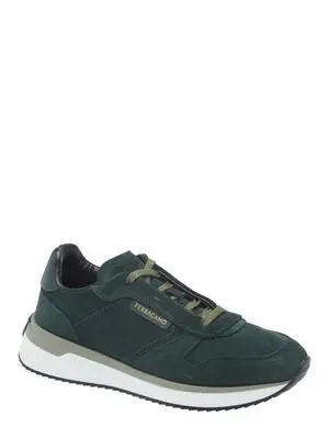 FERRAGAMO America Suede Sneakers - Moss Nero