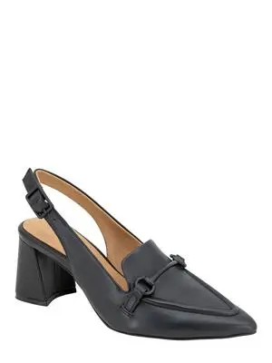 Gentle Souls Dawson Slingback Pump Black Leather